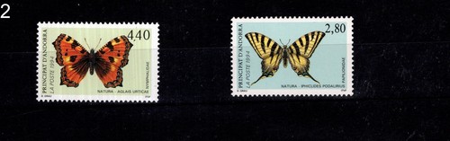 / ANDORRA - MNH - BUTTERFLIES - INSECTS | eBay