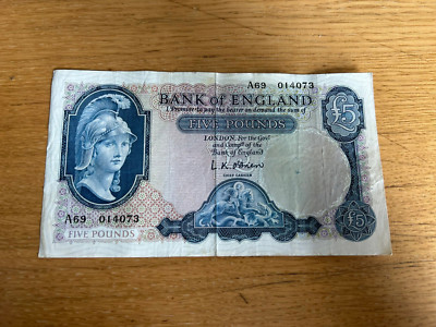 Bank Of England 5 Note for sale | eBay