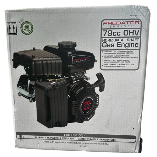 79cc OHV Predator 3hp Horizontal Shaft Gas Engine Blowers Vacuums Water ...