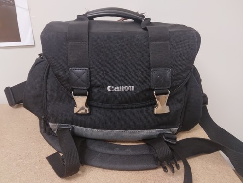 Canon 200DG Black Chrome Deluxe Camera Bag Gadget Case with Shoulder Strap | eBay