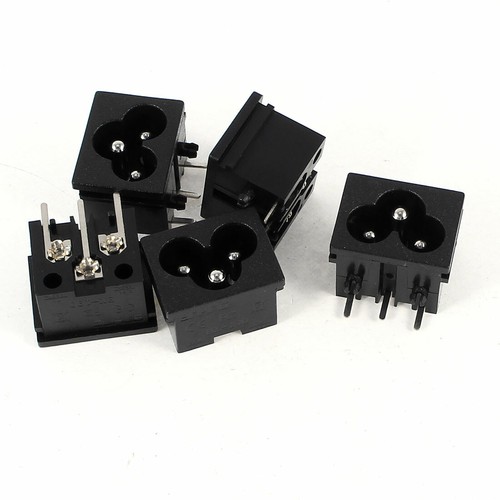 5 Pcs AC 250V/125V 2.5A/7A IEC320 C6 Male Power Inlet Socket Adapter | eBay