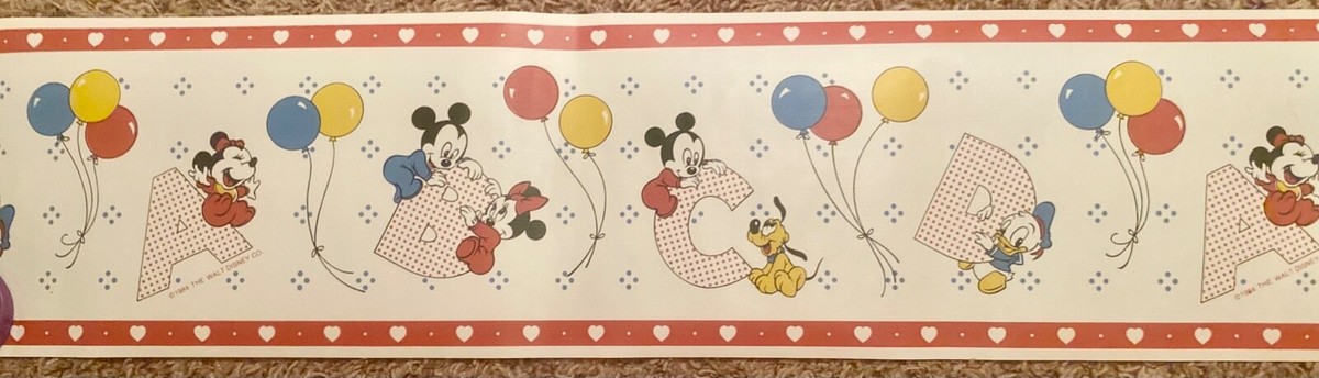 Borde De Papel Tapiz Vintage De Minnie Mouse 3d Dibujos Animados