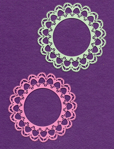FANCY DOILY # 4 die cuts scrapbook cards W | eBay