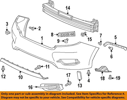 HONDA OEM 16-21 Civic Rear Bumper Bumper Components-Side Support ...