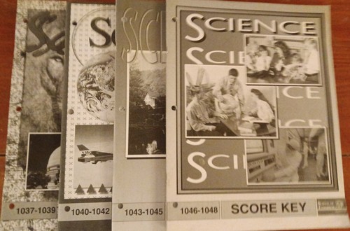 ACE School Of Tomorrow Science Keys To Paces 1037-1048 Set of 4 books ...