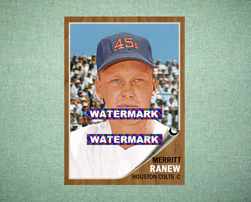 Merritt Ranew Houston Colt 45s 45 1962 Style Custom Baseball Art Card ...