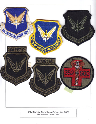 USAF PATCH SET: 352nd SPECIAL OPERATIONS GROUP (352 SOG) - VH | eBay