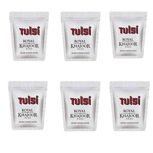 Tulsi Royal Khajoor Silver Coated Dates pack of 13g X 6 | eBay UK