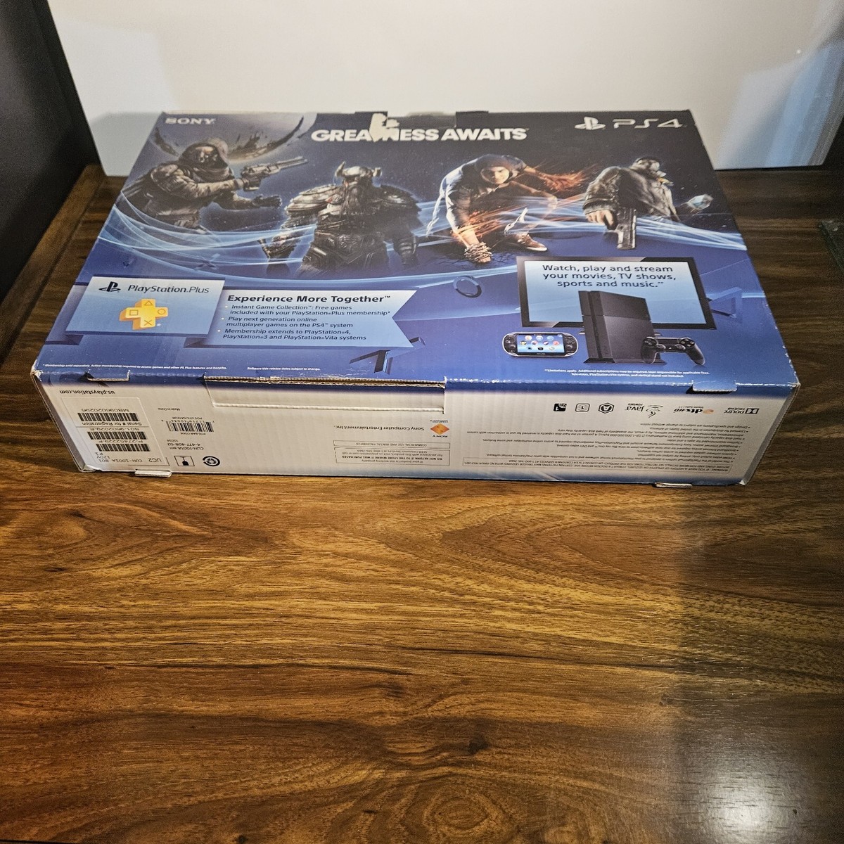 Parte Trasera De La Caja De Ps4