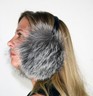 New Blue Fox Fur Ear Muffs - Efurs4less | eBay
