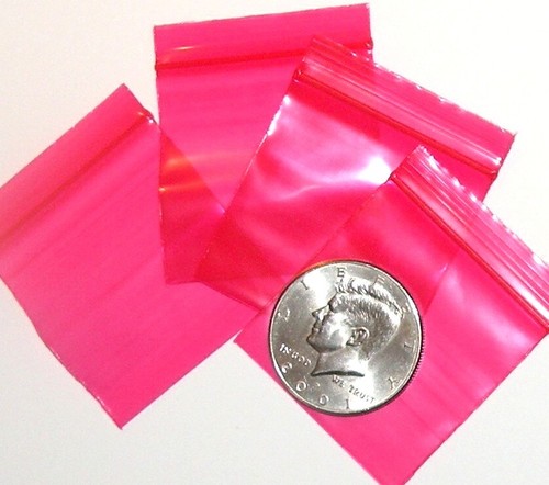 1000 Red 1.75 x 1.75 inch Apple baggies 175175 mini zip bags reclosable ...