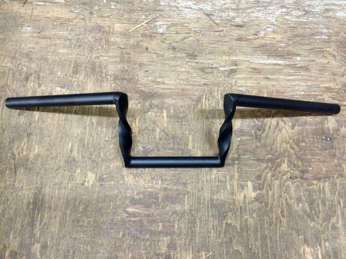 7/8" Z BARS Twisted Motorcycle Handlebars Black Triumph Honda Chopper ...