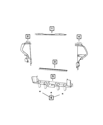 Genuine Mopar Radiator Upper Seal 52014537AA | eBay