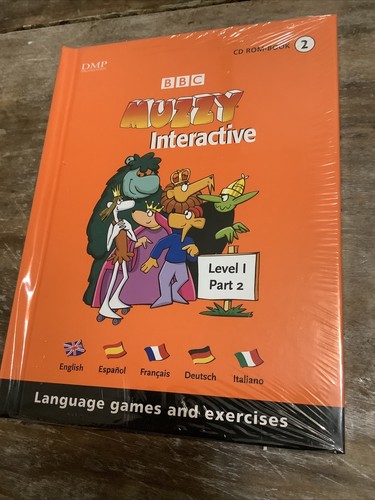 BBC Muzzy Interactive language course French Spanish+ Level 1 DVD CD ...