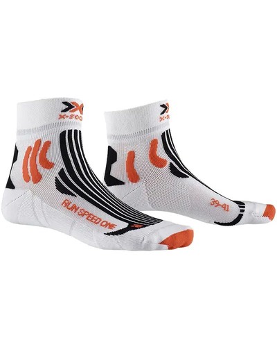 X-Bionic X-Socks Run Speed One Socken Running, Arctic Weiß/Sunset Orange | eBay
