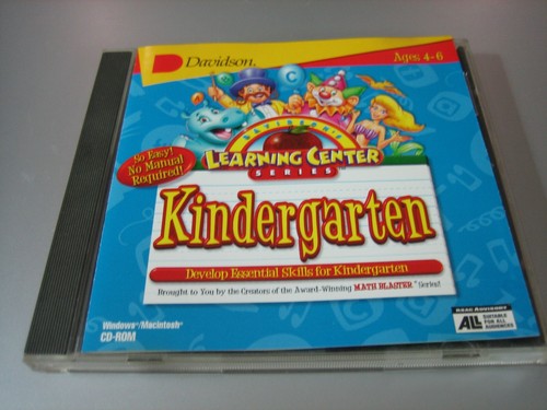 Davidson's Learning Center Series Kindergarten - Version 1.0 (PC & MAC ...