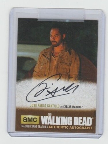 WALKING DEAD SEASON 4 PART 1 JOSE PABLO CANTILLO/CAESAR AUTOGRAPH CARD ...