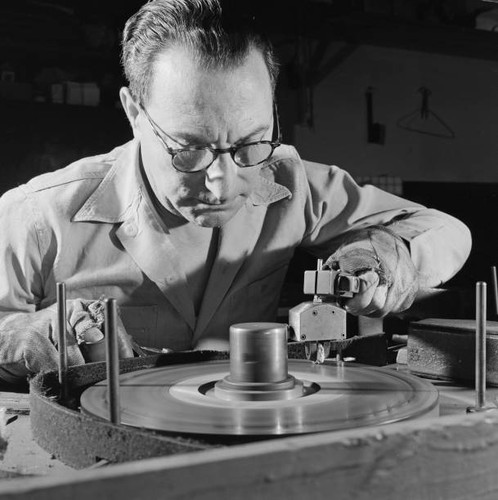 Machinist Work A Lathe Possibly A Machine Shop USA 1950 Old Photo | eBay