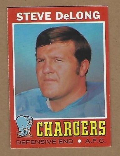 1971 TOPPS STEVE DeLONG FOOTBALL CARD #92 EX FREE SHIPPING | eBay