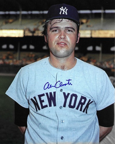 ALAN CLOSTER Autographed Signed 8 x 10 Baseball Photo New York Yankees ...
