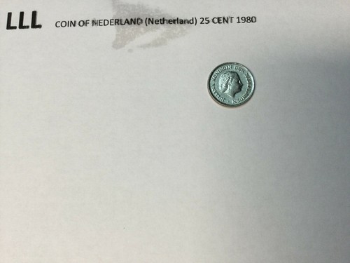 Coin of NEDERLAND (Netherlands) 25 CENT 1980 | eBay