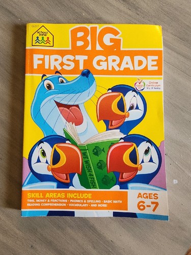 New: School Zone - Big First Grade Workbook - 320 Pages, Ages 6 to 7 ...