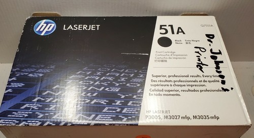 HP 51A Q7551A Black Toner Cartridge for HP LaserJet Printer M3027 M3035 ...