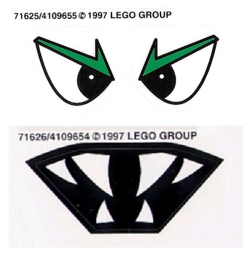 LEGO 2160 - Aquazone: Aquaraiders I - Crystal Scavenger - STICKER SHEET ...