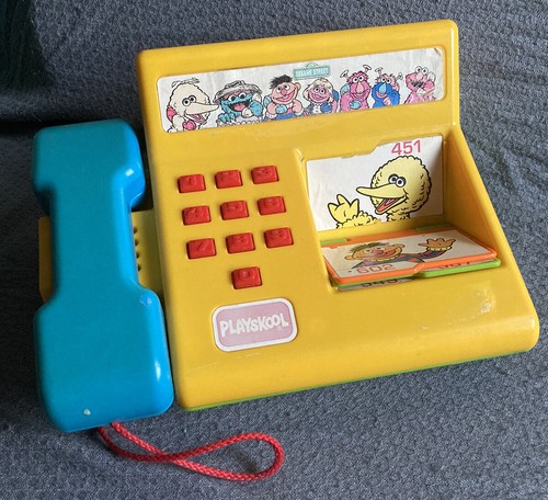 VTG 1993 PLAYSKOOL SESAME STREET PLAY PHONE Tested - Works | eBay