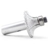 Radius Head 6mm shank 1/2 inch Diamond BRAZED Profile Wheel Router Bit ...