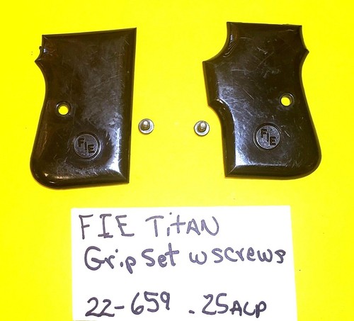 FIE Titan 25 ACP Tanfoglio GT27 pistol grips graphite black plastic 22 ...