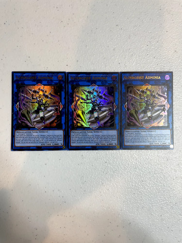 yugioh altergeist adminia ultra rare 3x dune-en047 playset DUNE | eBay