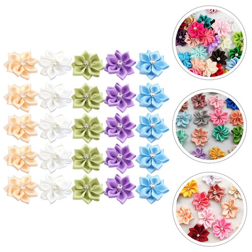 200 Pcs Mini Flower Heads Flowers for Hair DIY Fake Craft Decoration ...