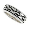 Handmade Sterling Silver Woven Design Center Spinner Ring | eBay