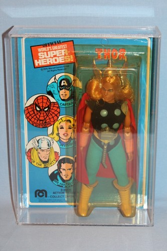 VINTAGE 1975 MEGO THOR MOC FACTORY SEALED UNPUNCHED 8" MARVEL WGSH ...