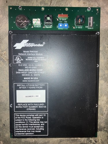 Rauland Responder 4000 R4K Network Interface Module Controller - R4KNIM ...