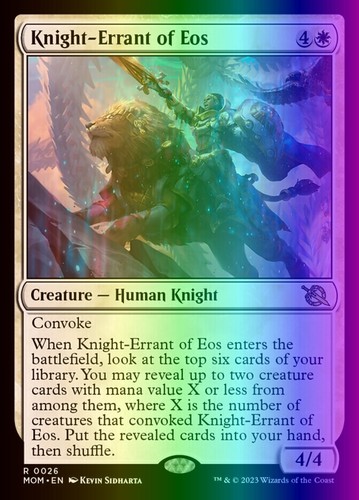 MTG Knight-Errant of Eos (26/548) March of the Machine LP FOIL | eBay