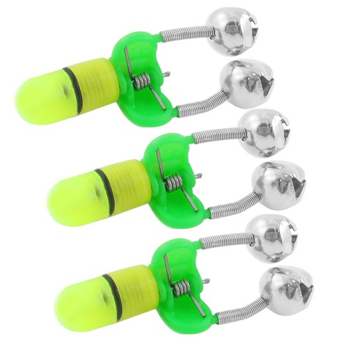3 Pcs Electronic Twin Bells Clip On Fishing Rod Tip Strike Bite Alarm ...