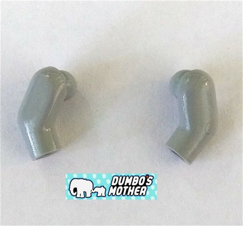 LEGO LIGHT GREY Arms Minifig parts Both left & right arms NEW 1 PAIR ...
