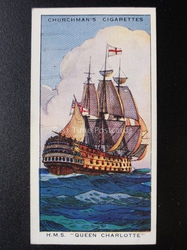 No.34 HMS QUEEN CHARLOTTE The Story of Navigation - Churchman 1937 | eBay