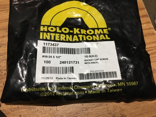 (100) #10-24 x 1/2" ASTM F837 Hex Drive Grade 18-8 Stainless Steel ...