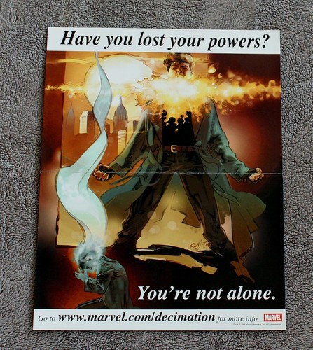 Decimation 2005 X-men Wolverine X-Factor Excalibur Son M PROMO Marvel Poster VF | eBay