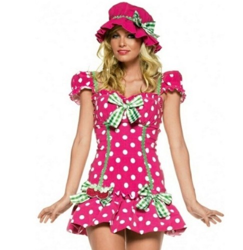 Strawberry Shortcake Dotted Raspberry Torte Leg Avenue Cosplay Costume ...