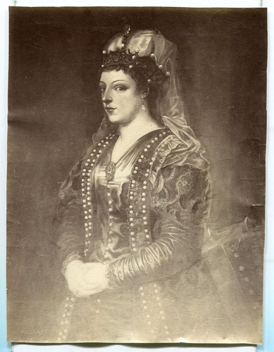 CATHERINE CORNARO THE LAST QUEEN OF CYPRUS. UNMOUNTED ALBUMEN OF ...