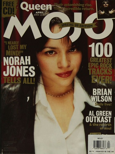 MOJO magazine 125 - Norah Jones cover April 2004 Queen Brian Wilson ...