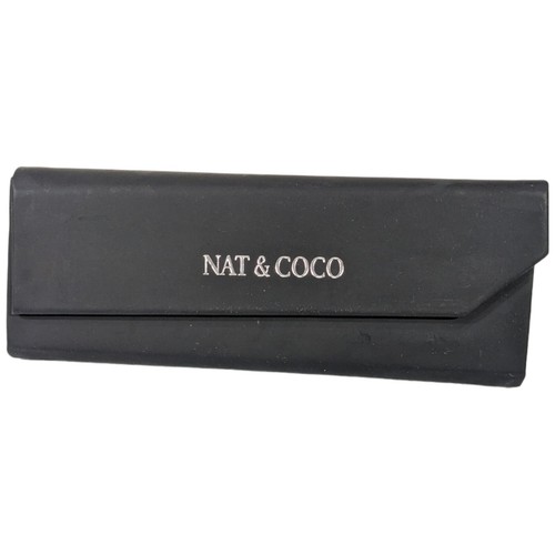Nat Coco Sunglass Eyeglass Case Trifold Black Nicole Miller | eBay