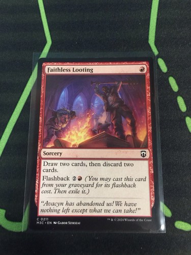 MTG Magic The Gathering Faithless Looting M3C Red Sorcery Commander | eBay