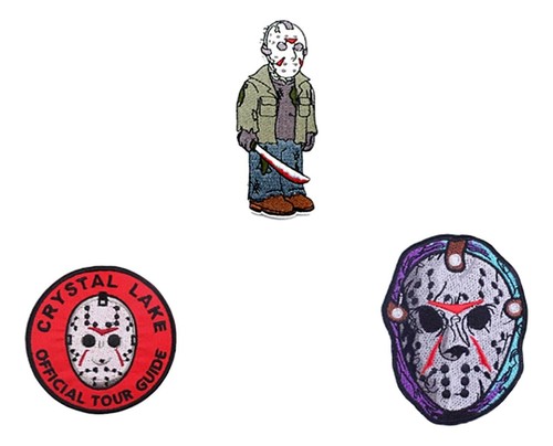Jason Voorhees Themed Embroidered Iron on Patch Set of 3 | eBay