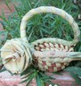 Sweetgrass Looped Palmetto Rose Basket | eBay