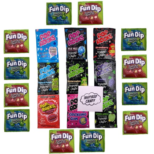 Pop rocks 9 pack with 12 fun dips | eBay